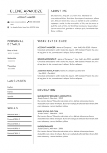 ინგლისური რეზიუმეს მაგალითები ონგლისურენოვანი სამუშაოების მარტივად მოსაპოვებლად